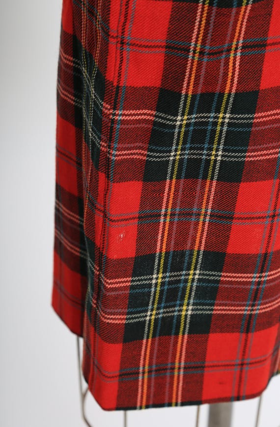 Vintage 40s Jantzen red wool high waist skirt - Gem