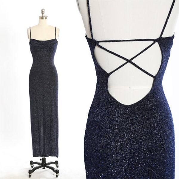 Midnight Blue Dress - Etsy