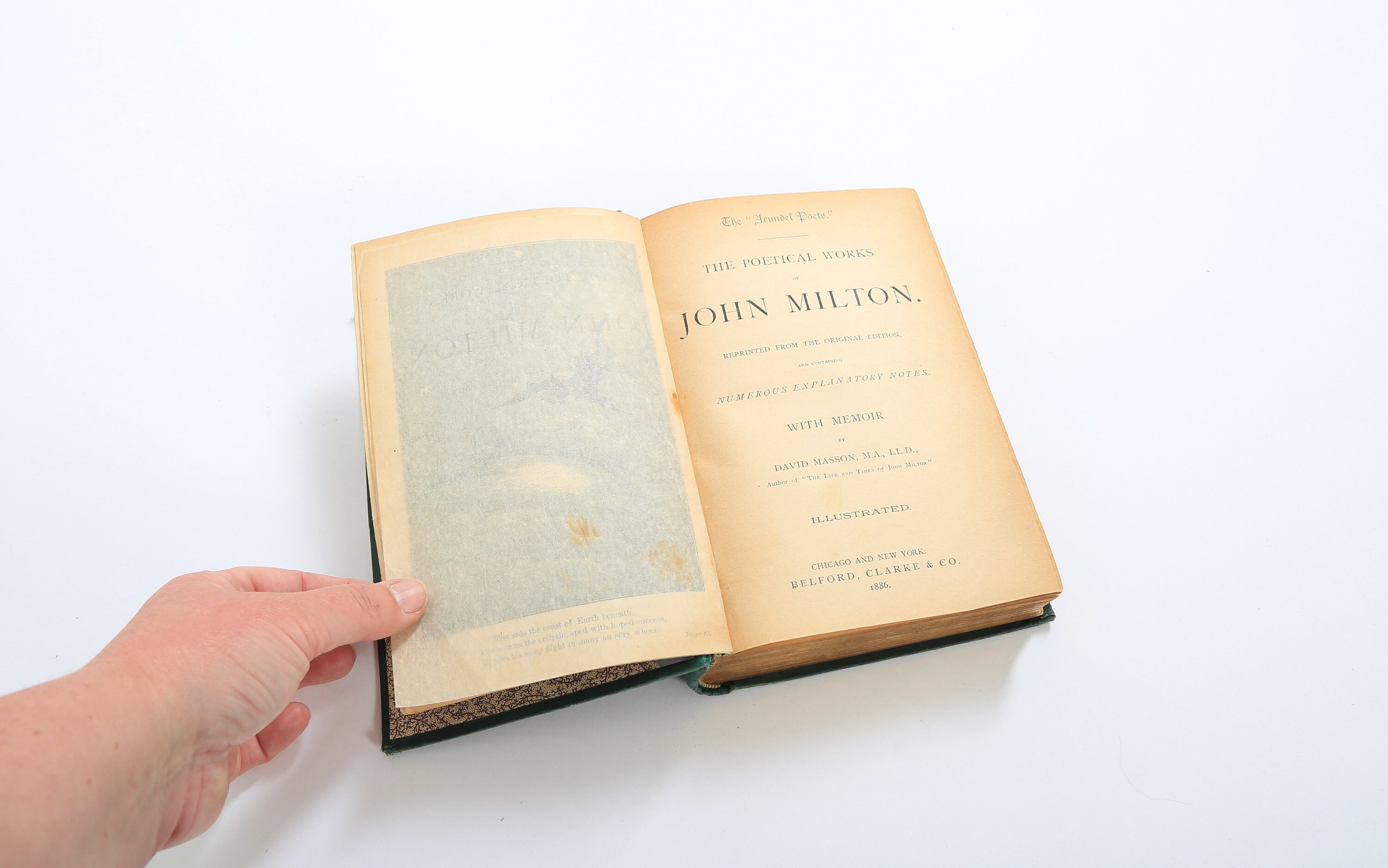 Antique 1886 Milton's Poems Book | the Poetical Works of John Milton ...