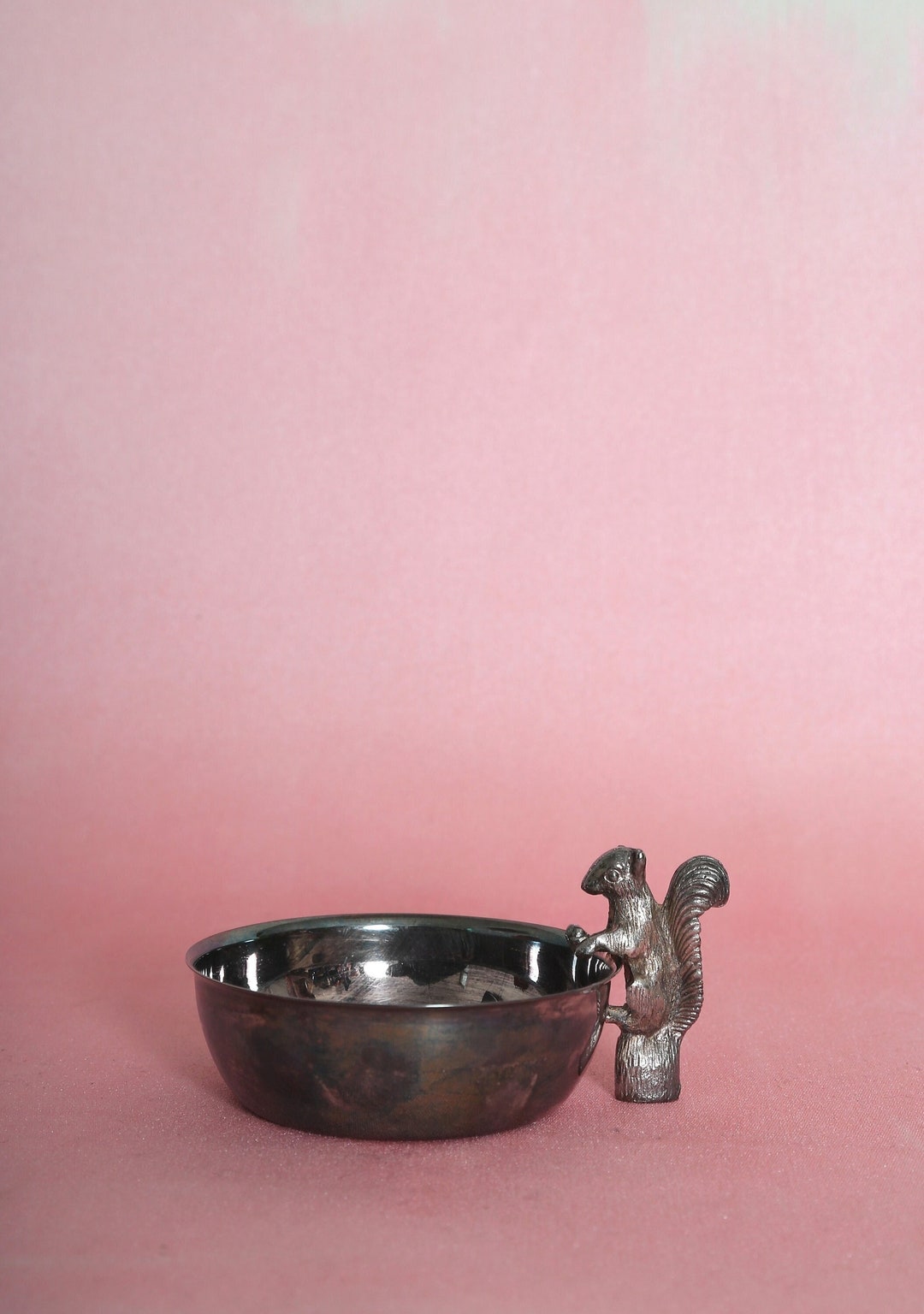 Vintage Silver-plate Squirrel Nut Bowl Dish - Etsy