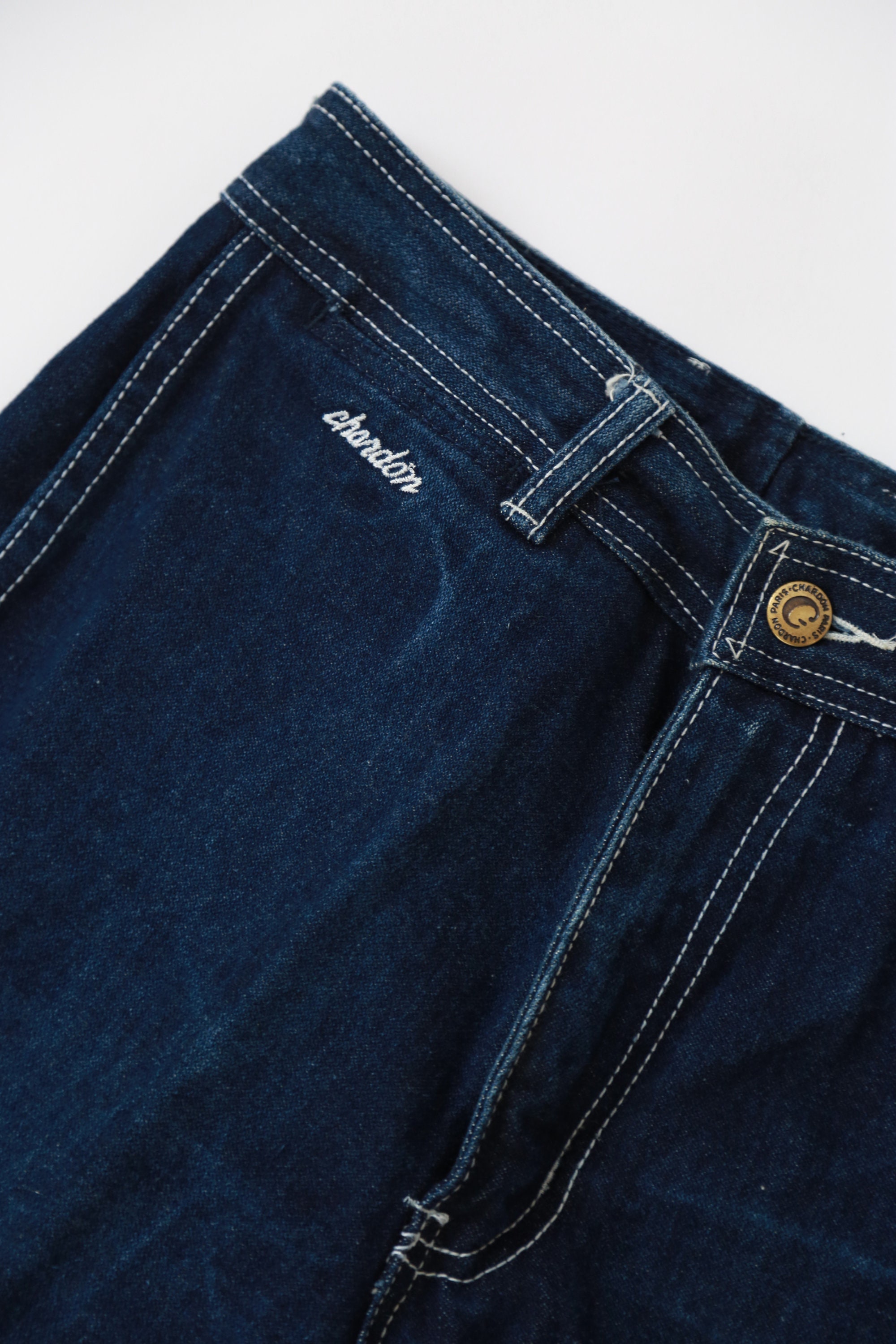 70s French Jeans | Vintage 70s Chardon French Jeans | Dark Indigo ...