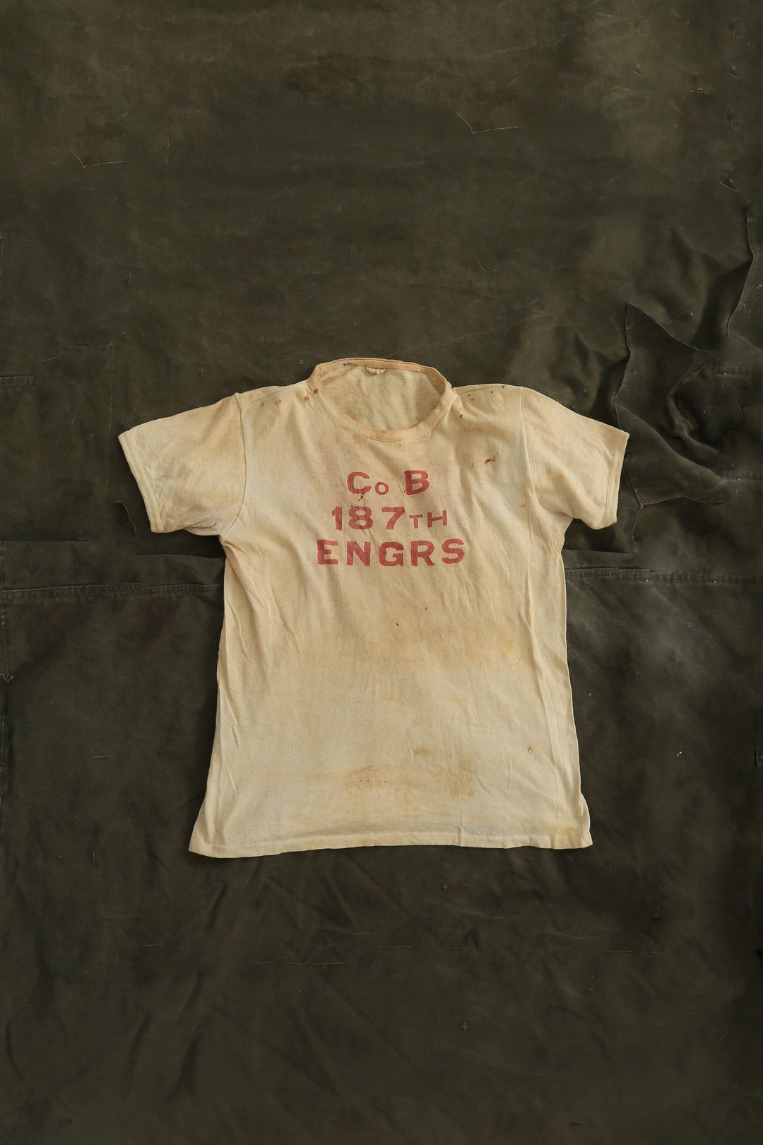 WWII 1940s 187th ENGER Wilson Brothers T-shirt Military Co B T-shirt - Etsy
