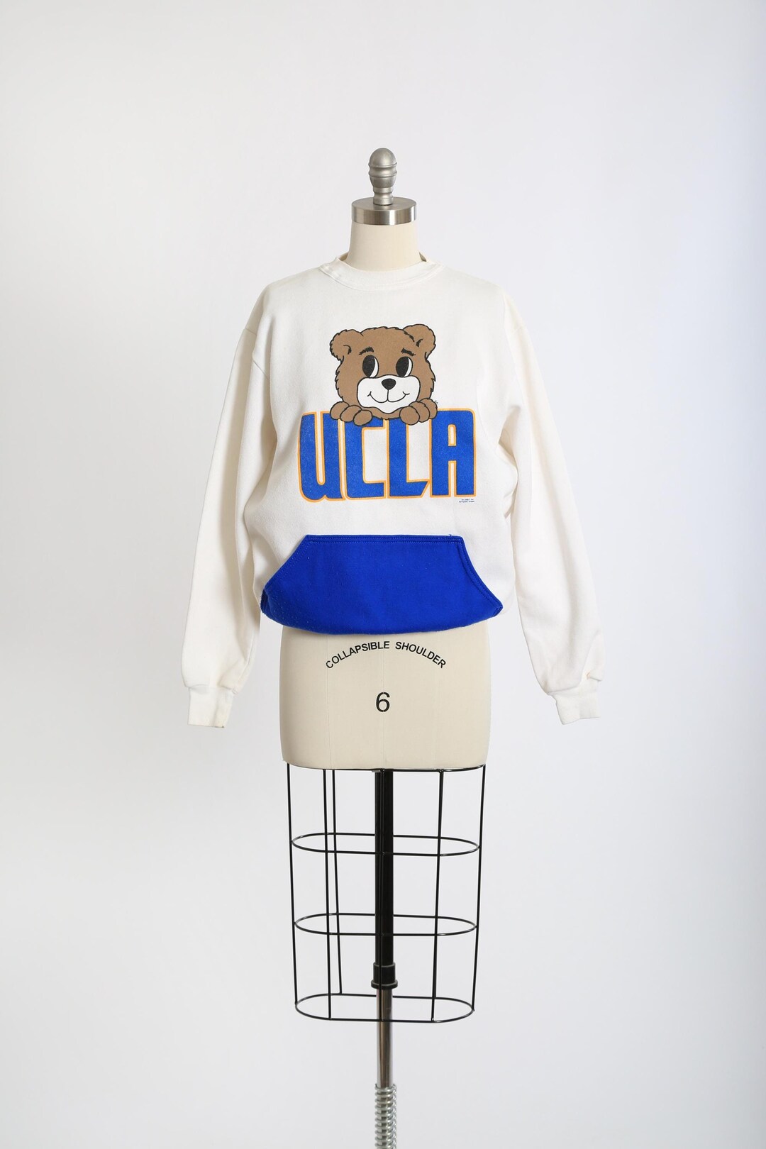 UCLA Sweater | Vintage 80s UCLA Bear University Sweatshirt - Etsy