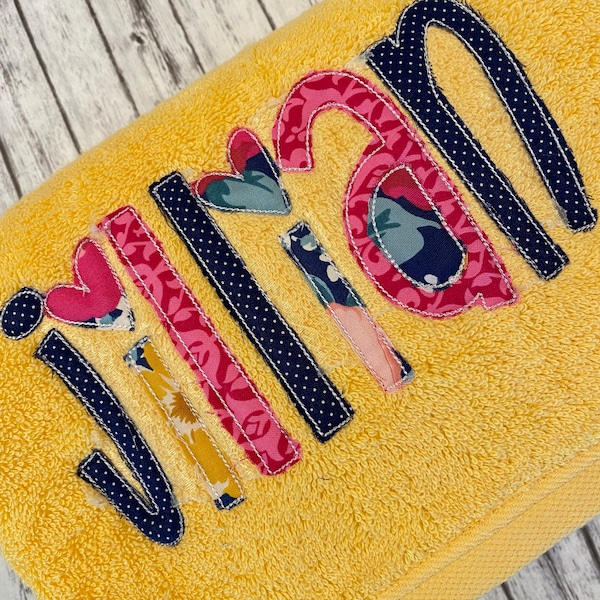 Towel Applique - Etsy