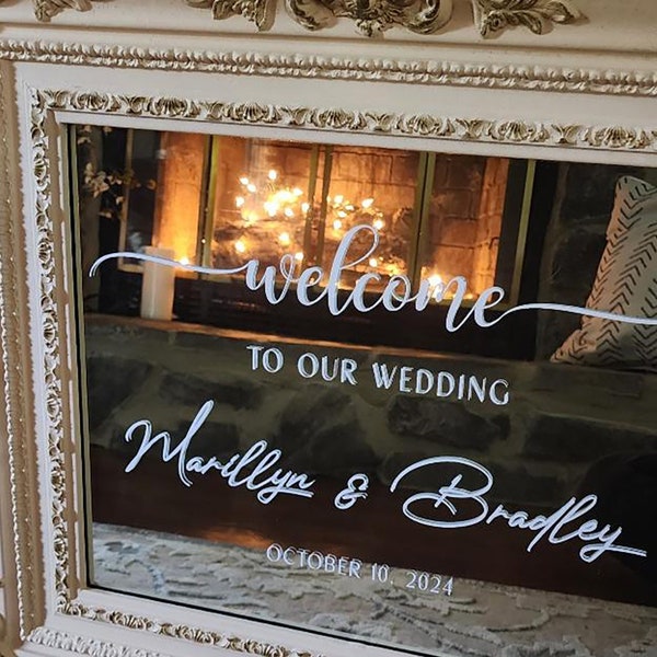 Wedding Sign Decal - Etsy