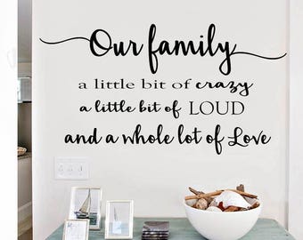 Family wall quotes | Etsy