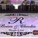 Wedding Reception Dance Floor Decal - Personalized Custom Initial and ...
