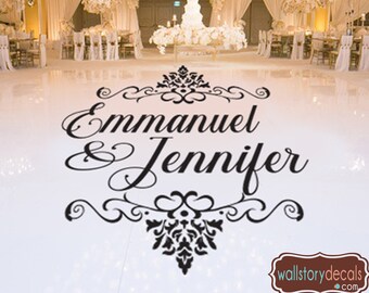 Wedding Reception Dance Floor Decal Personalized Custom - Etsy