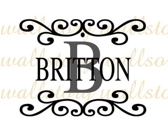 small name and est date vinyl lettering for window frames | Etsy