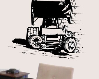 Sprint car decal | Etsy