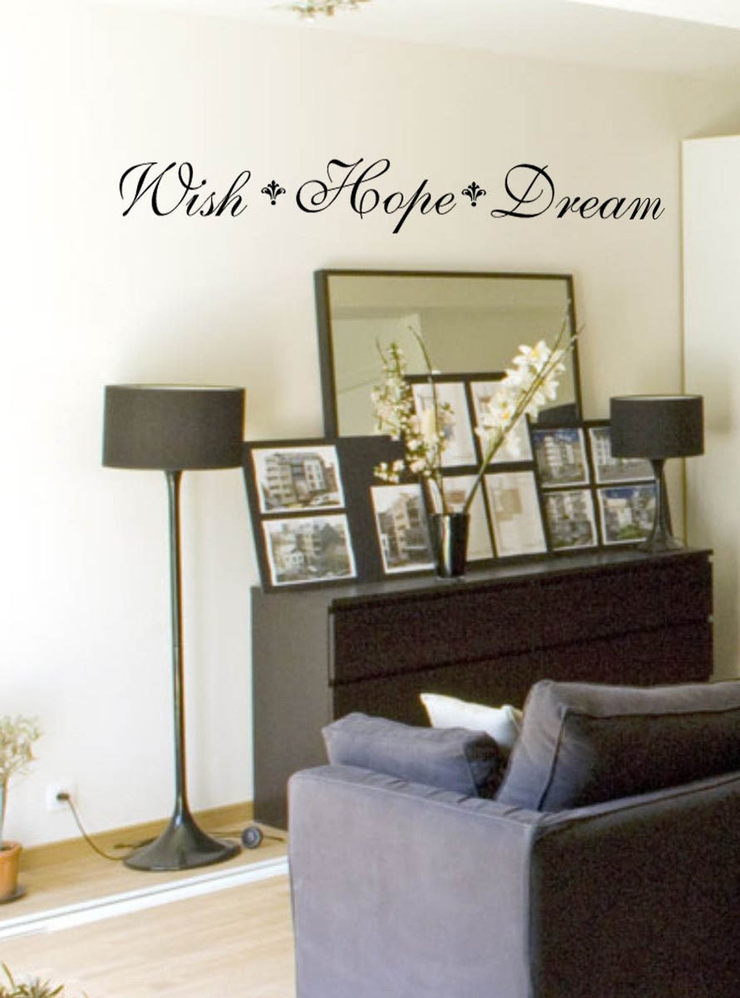 Hope Wall Decal / Dream Decal / Wish Decal / Wish Hope Dream Wall Decal ...