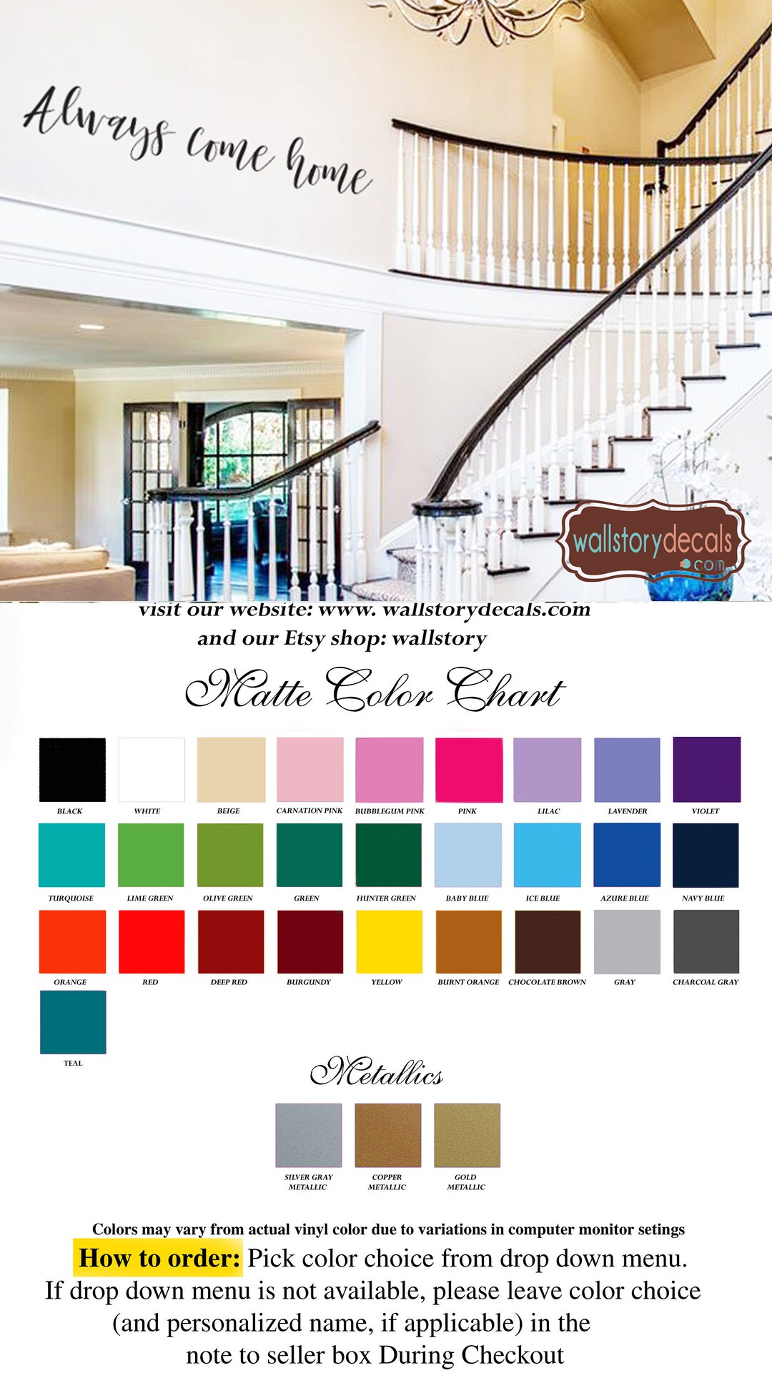 Family Wall Quotes Decal always Come Home Wall Decals - Etsy