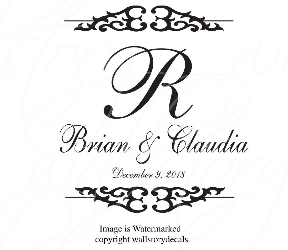 Wedding Reception Dance Floor Decal Personalized Custom | Etsy