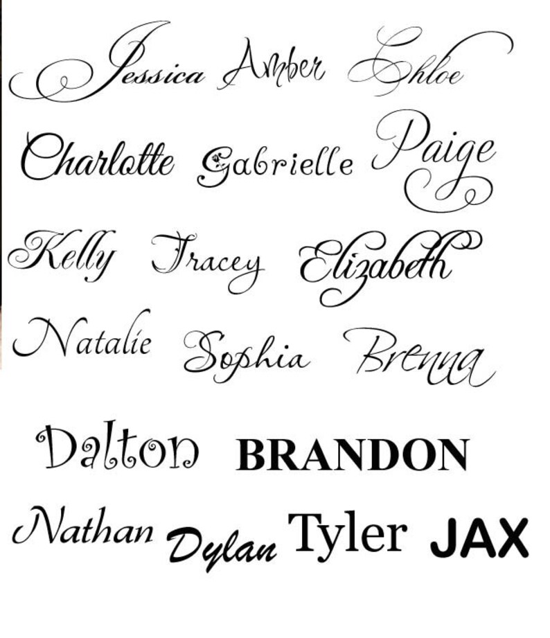 Large Font Selection Personalized Girls or Boys Custom Name | Etsy