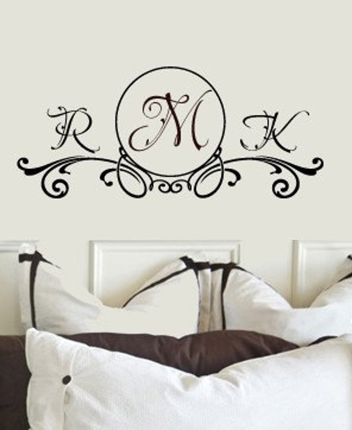 Couples PERSONALIZED Custom Initials Ornamental Monogram - Etsy