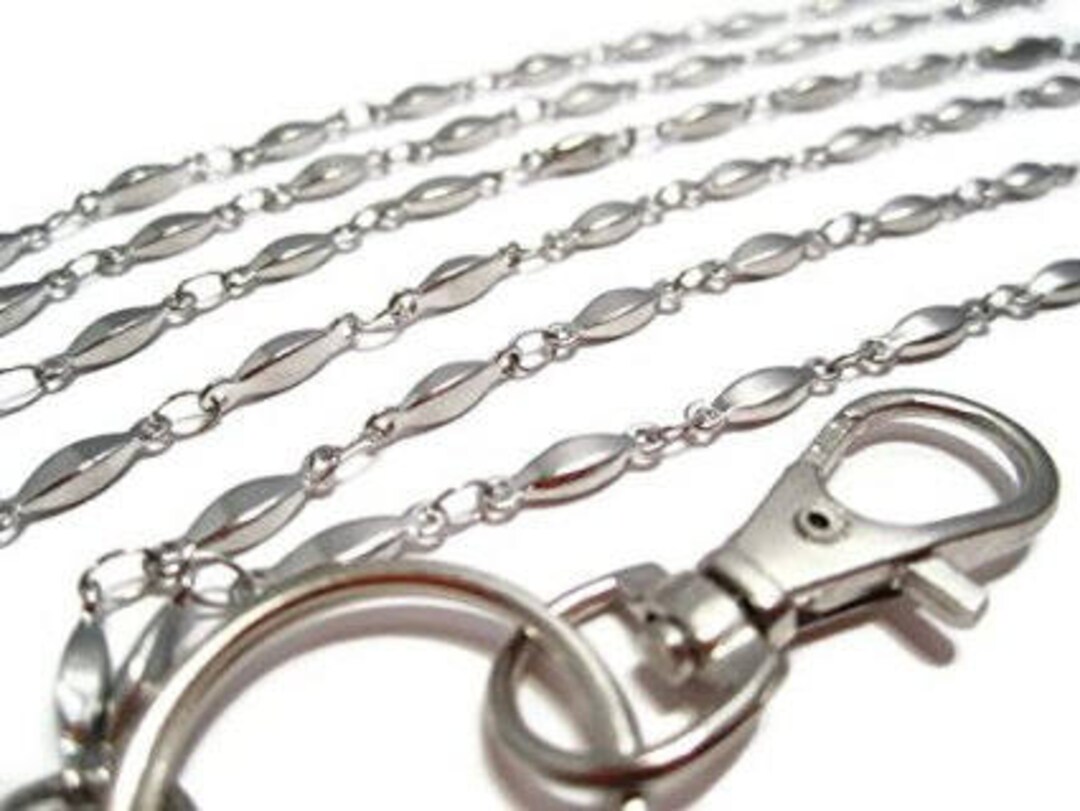 Long/ Large Solid Long Oval Chain Badge Holder, Work Id Lanyard, Chain ...