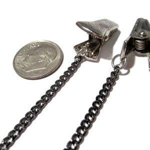Gunmetal Chain Clip Eyeglass Holder- Clip Holder for Glasses- Eyeglass ...