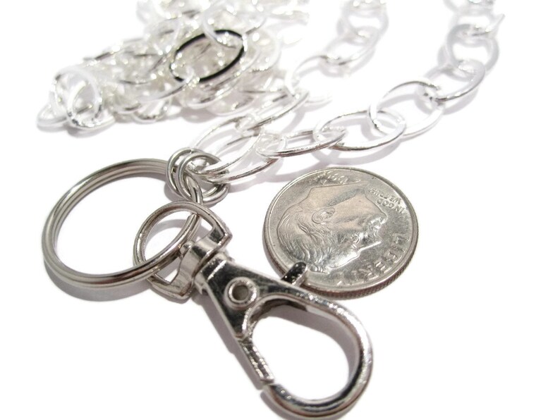 Open Ovals Chain Badge Holder Id Lanyard Work Lanyard Chain - Etsy