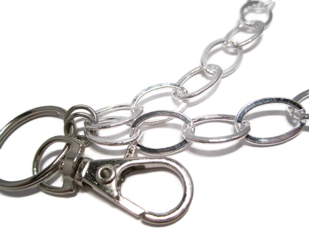 Open Ovals Chain Badge Holder- Id Lanyard- Work Lanyard- Chain Lanyard ...