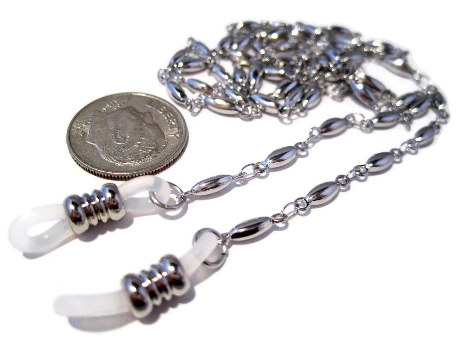 Solid Long Oval Eyeglass Chain, Eyeglass Holder, Glasses Holder, Holder ...