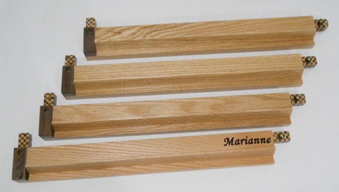 Oversize Mah Jongg Jong Mahjong Wood Racks - Set of 4 - Oak & Walnut ...