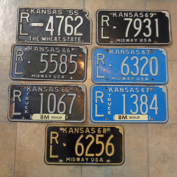 1955 License Plates - Etsy