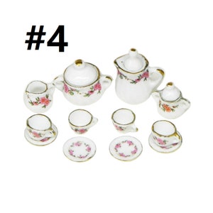Miniature Decorative Porcelain Doll House Tea Set -pls Select Your ...