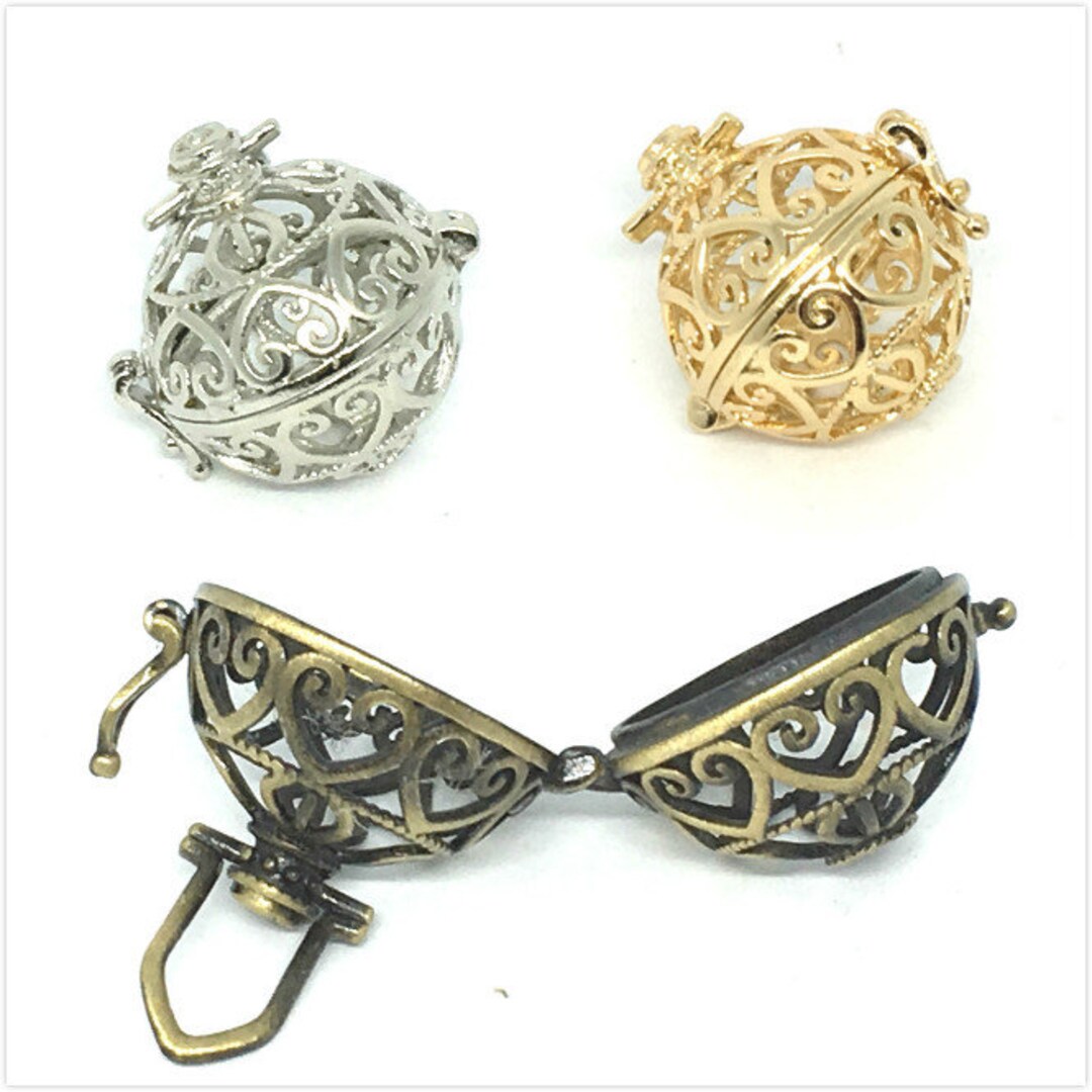 2pc Antique Finish Metal Prayer Box Pendant-pls Pick a Color - Etsy