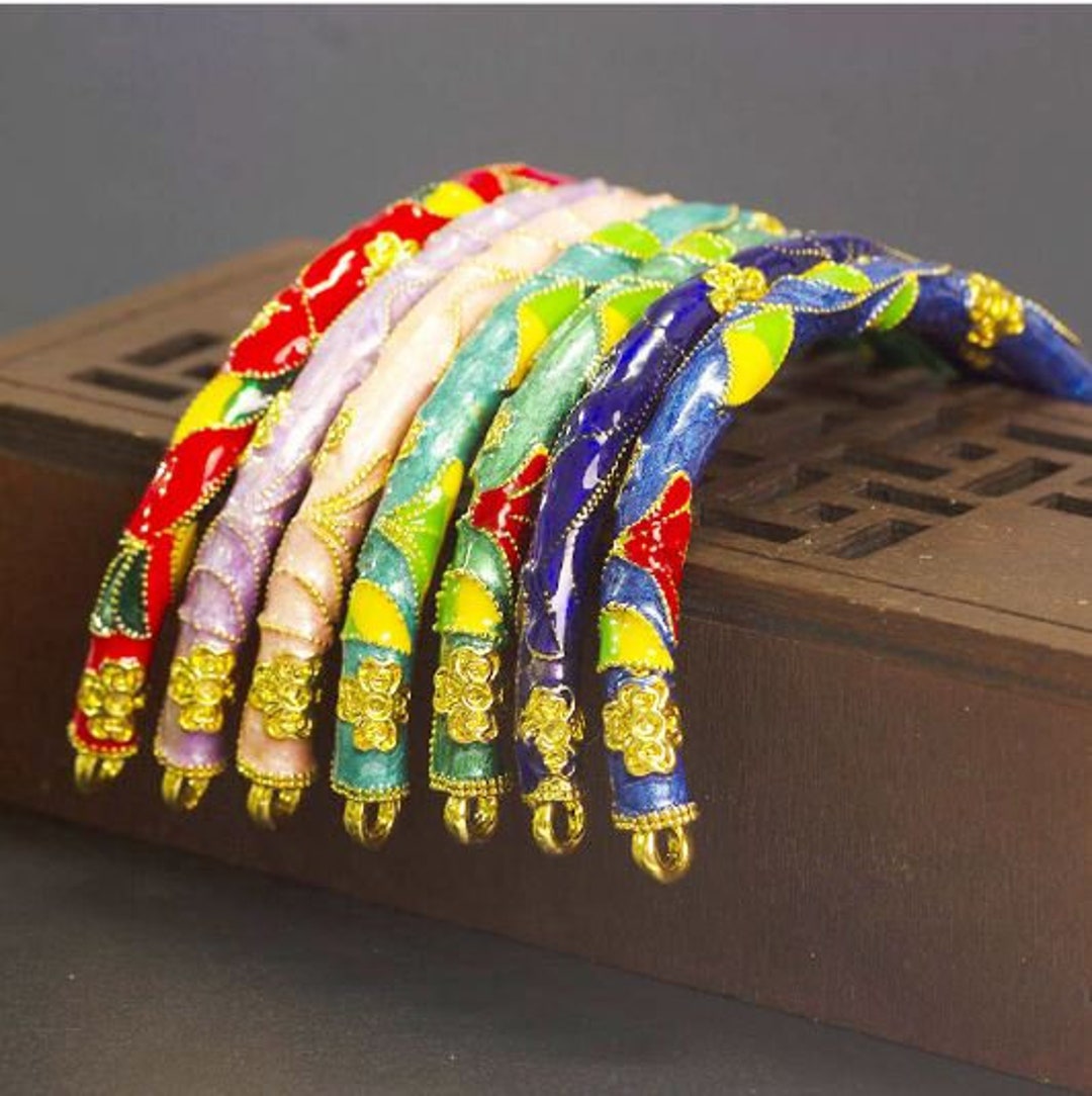 1pc 65x30mm Metal With Enamel Curved Connectors-pls Pick a Color - Etsy
