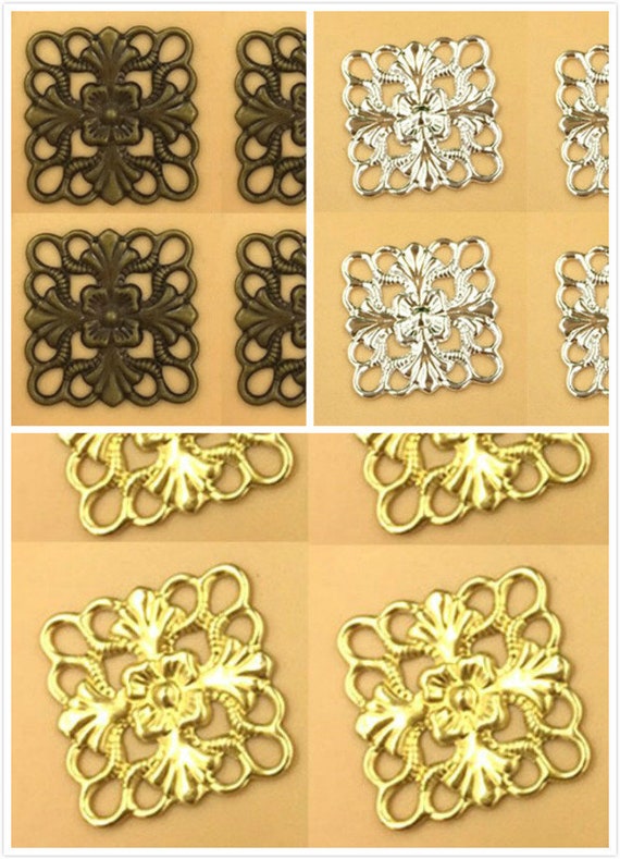 10pc 16mm Brass Made Square Wraps-pls Pick a Color - Etsy