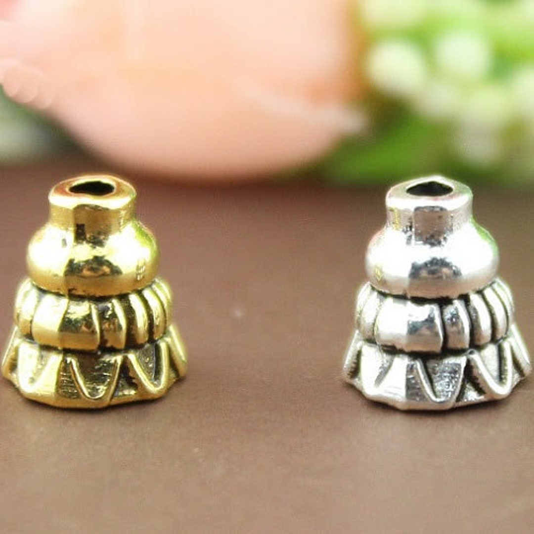 8pc 8x7.5mm Antique Finish Metal Cone Shape Bead Caps-pls Pick Your ...