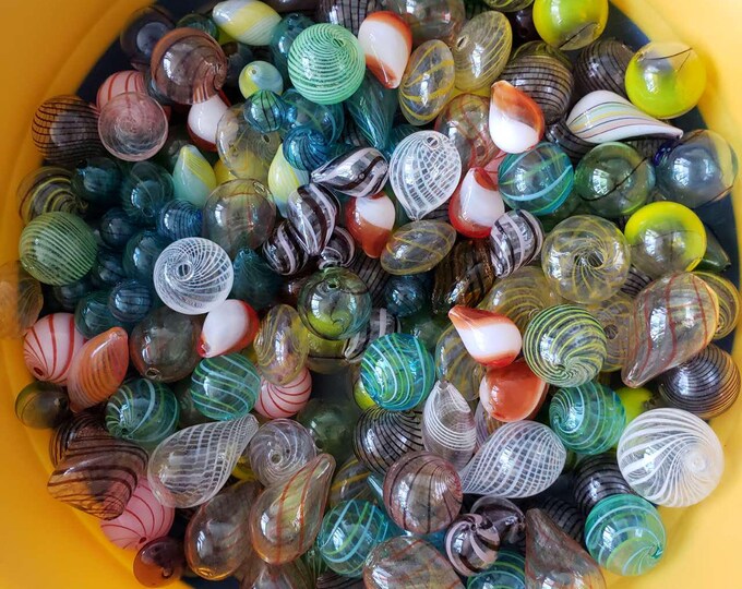 300pcs Assorted Defective Blown Glass Beads - Bargain Price! - Etsy