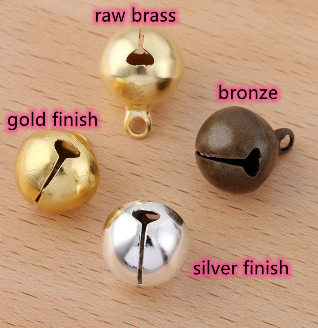 20pc Brass Bell Charms Tinker Bell Christmas Jingle Bell Diy Jewelry ...