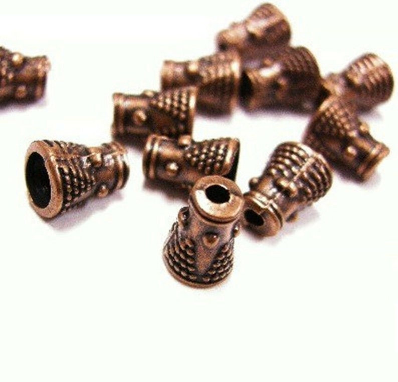 20pc 8x5mm Antique Finish Cone Shape Bead Cap-pls Pick a Color - Etsy
