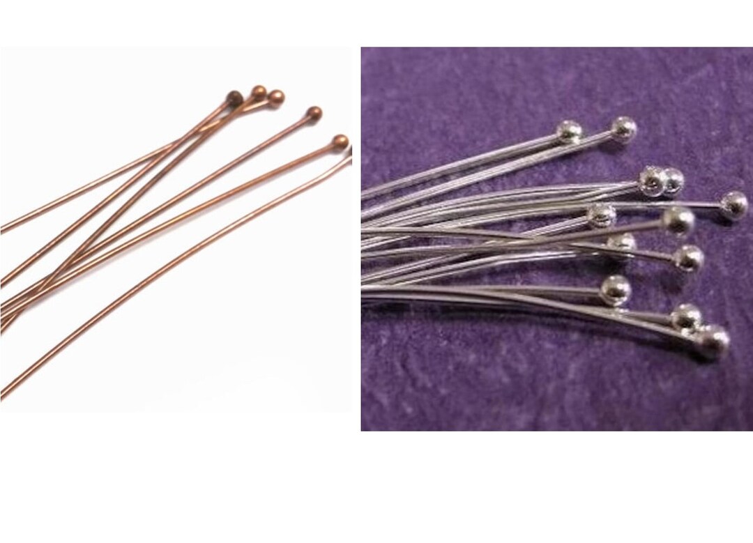 100pc 18mm Gauge 24 Brass Made Round Head Pin-pls Pick a Color - Etsy