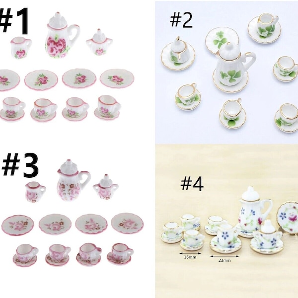 Dollhouse Tea Set - Etsy