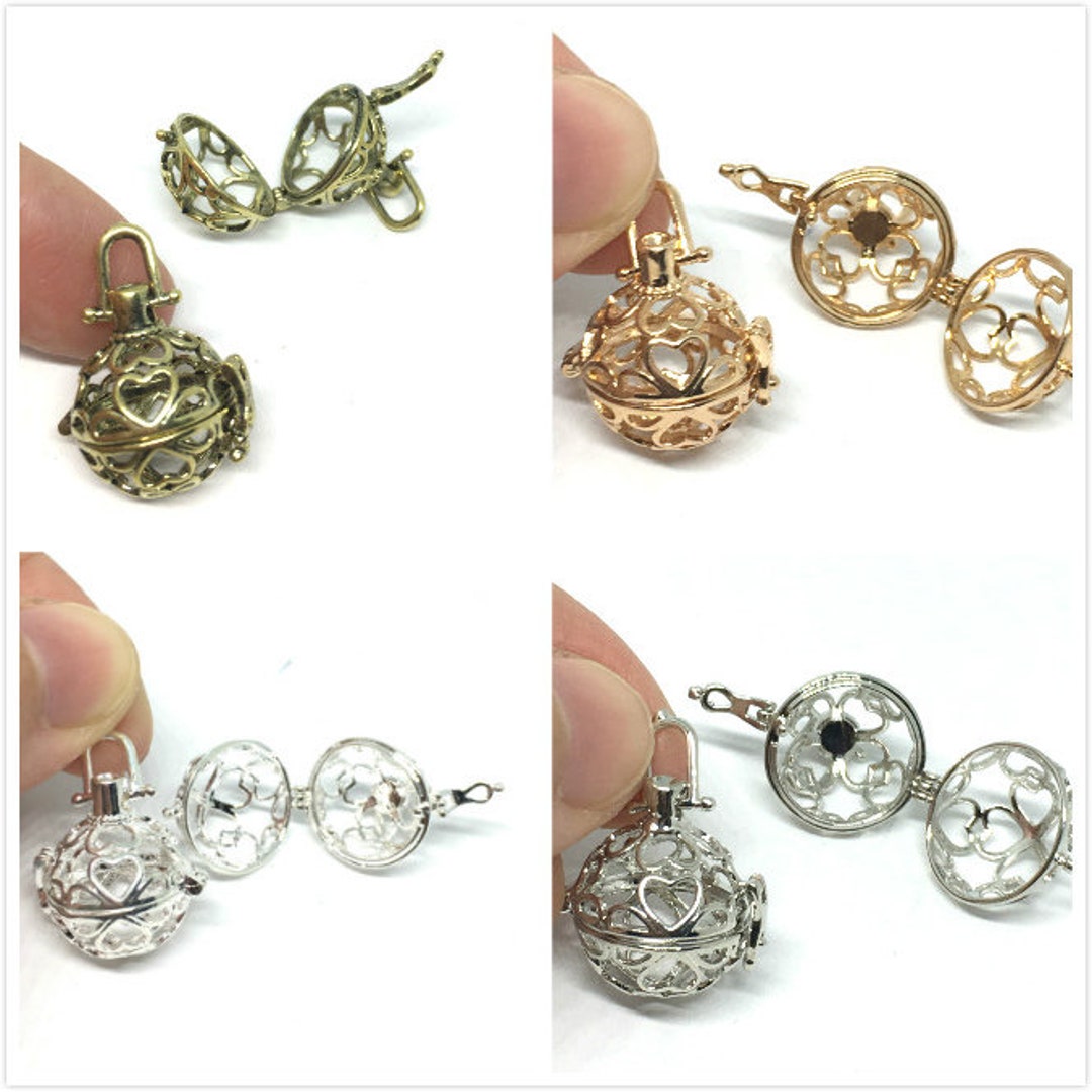 2pc 19x15mm Round Shape Metal Prayer Box Pendant-pls Pick a Color - Etsy