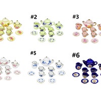 Miniature China Tea Set - Etsy