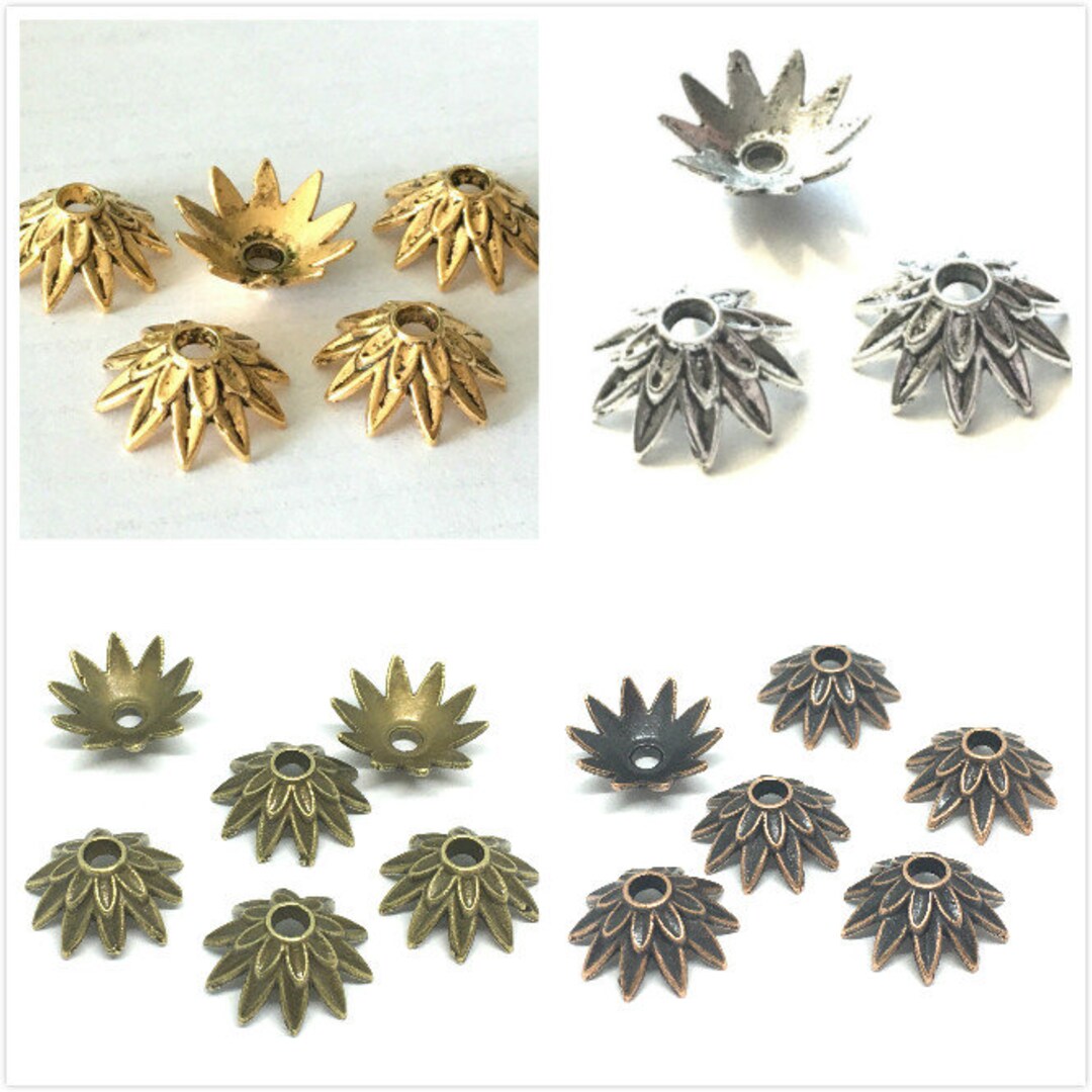 10pc 15mm Antique Finish Metal Beads Caps-pls Pick a Color - Etsy