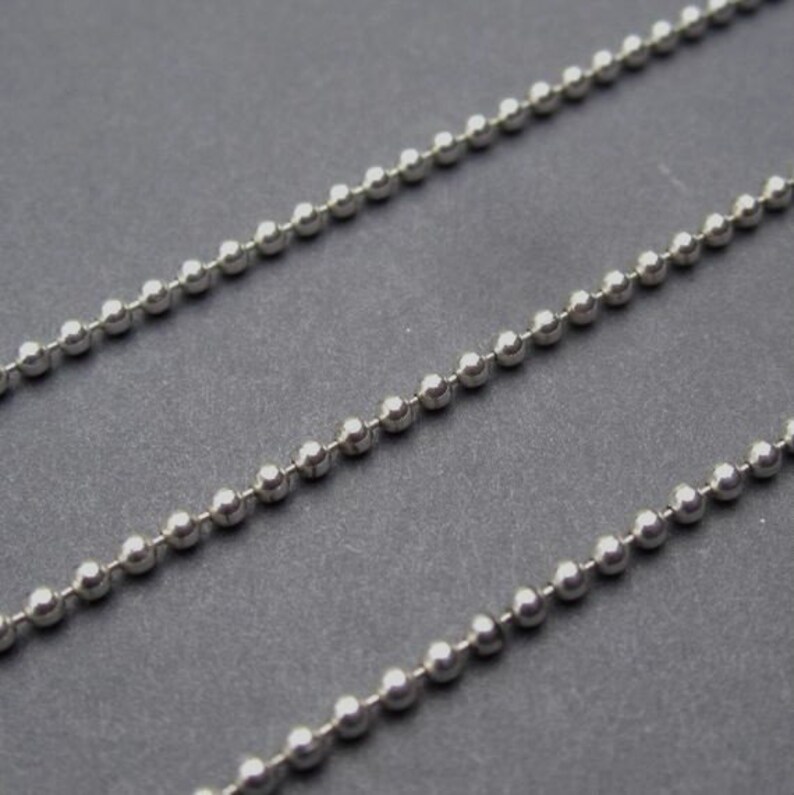 5 feet of 1.5mm iron ball chain-pls pick your color | Etsy