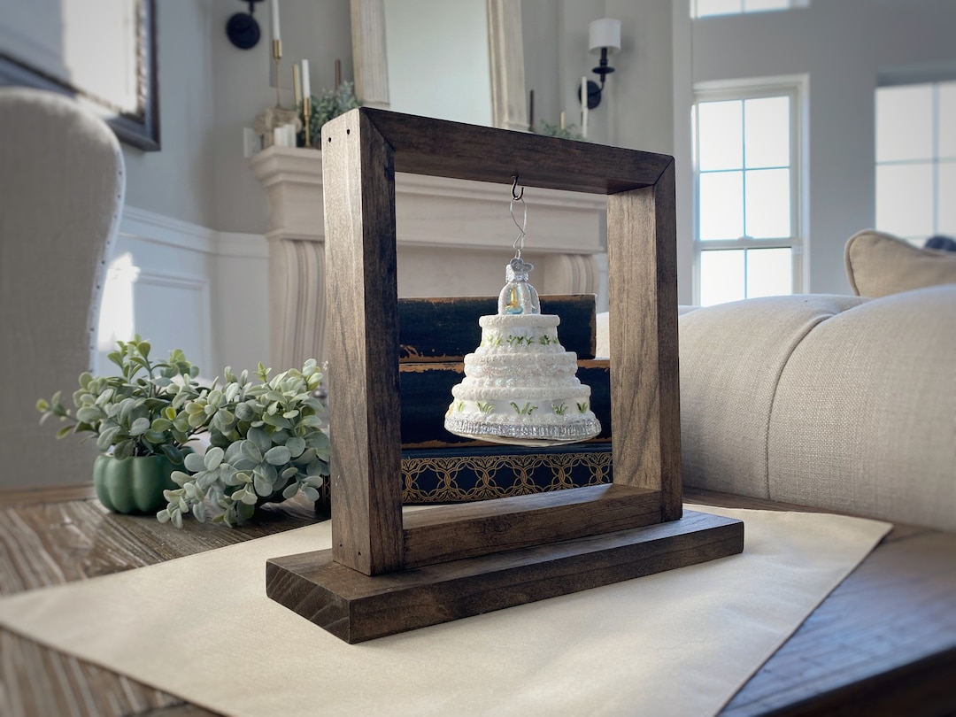 New Rustic Stained Christmas Ornament Display/ornament Hanger ...