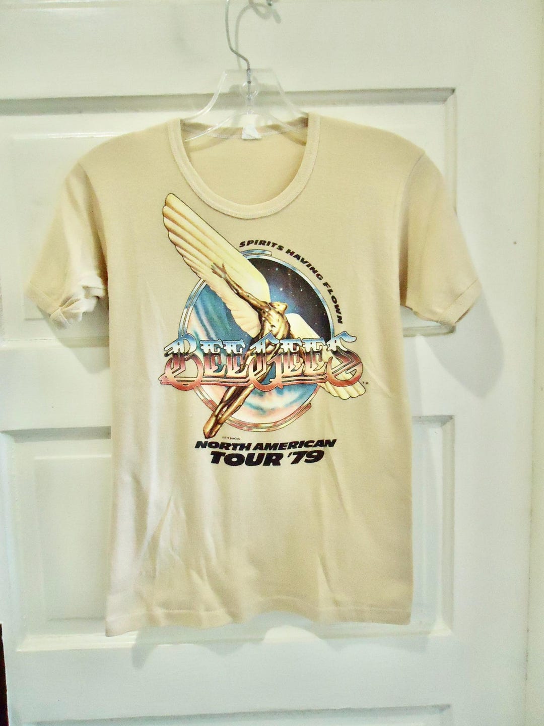 Vintage 70s/1979 BEE GEES Spirits Having Flown Graphic Print Tour T ...
