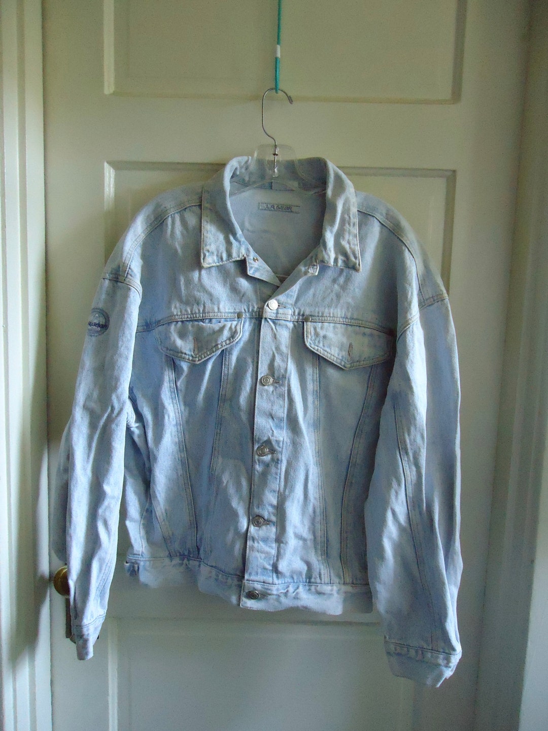 Vintage 80s/90s LA GEAR Acid Wash Dad Jacket Boxy Fit Sz M/L - Etsy
