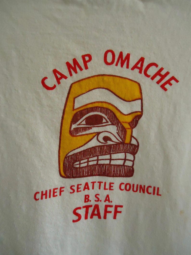 Vintage 60s/70s Boy Scouts B.S.A. CAMP Omache Chief Seattle Council ...