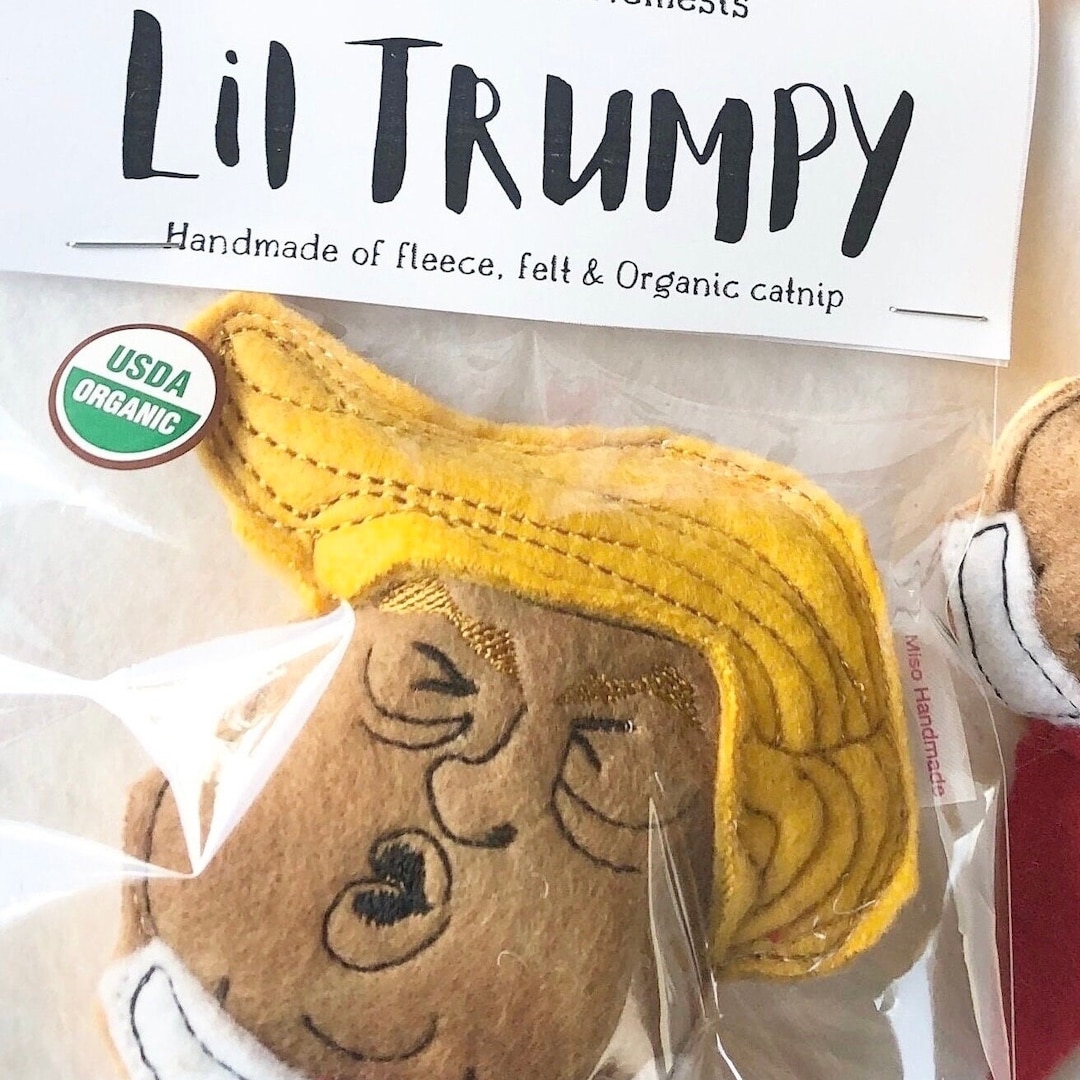 Lil Trumpy Catnip Toy Trump Cat Toy organic Catnip Toy Gift for Cat Cat ...