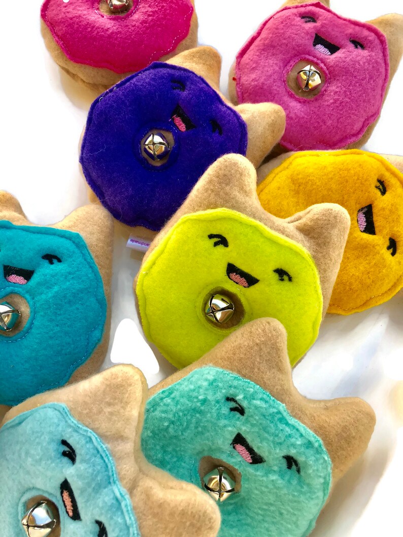 Kitty Donut Bell Cat Toy Catnip Candy Cat Doughnut Cat - Etsy