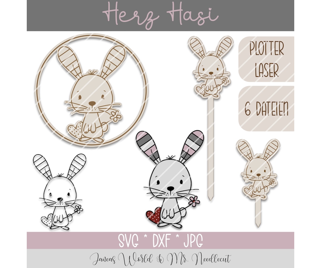 Digital Plotter/laser File JW Herz Hasi - Etsy