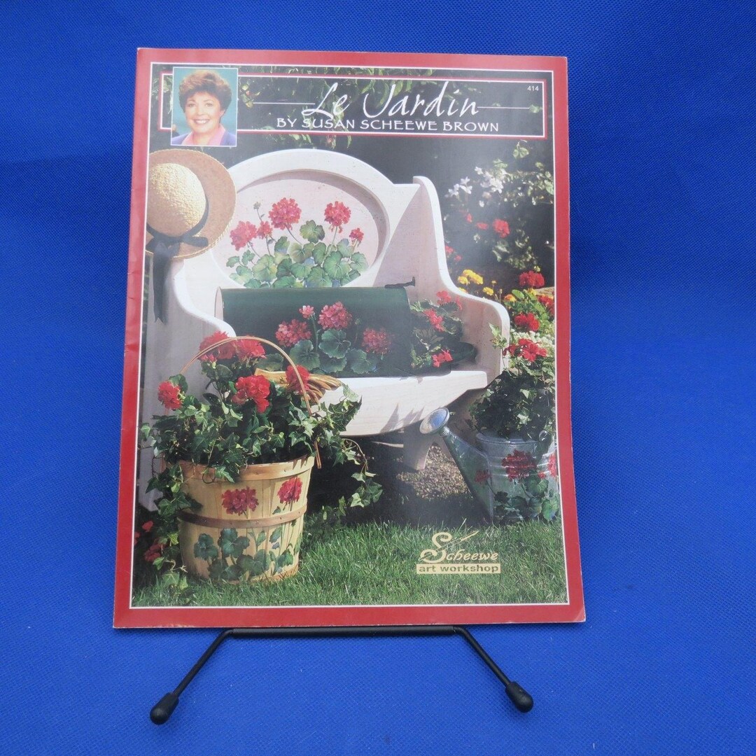 Le Jardin Susan Scheewe Brown 1998 Watercolor Acrylic Painting Scheewe ...