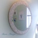 Large Round Sea Glass Mirror Isle of Wight Beach Home Decor Natural ...
