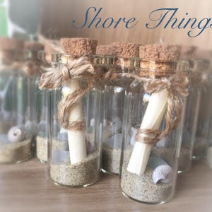 Mini Scroll in a Bottle Message in a Bottle Beach in a - Etsy